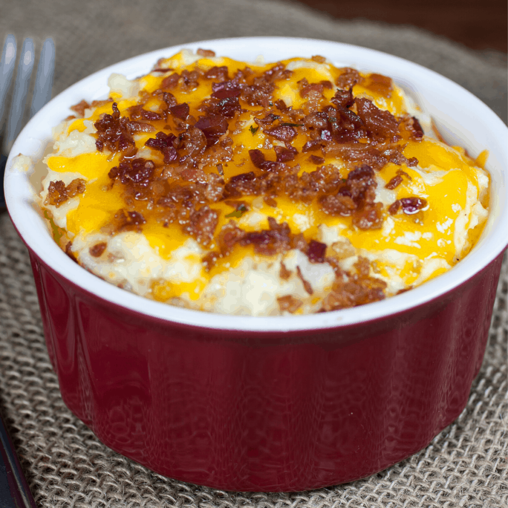 Keto Bacon Cauliflower Mash Recipe - Castle in the Mountains