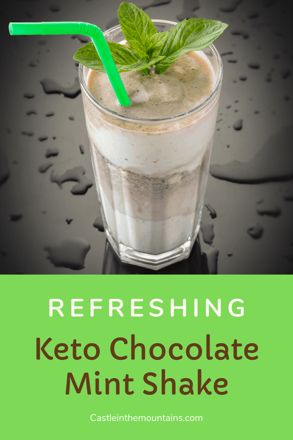 Keto Chocolate Mint Shake Recipe - Castle in the Mountains