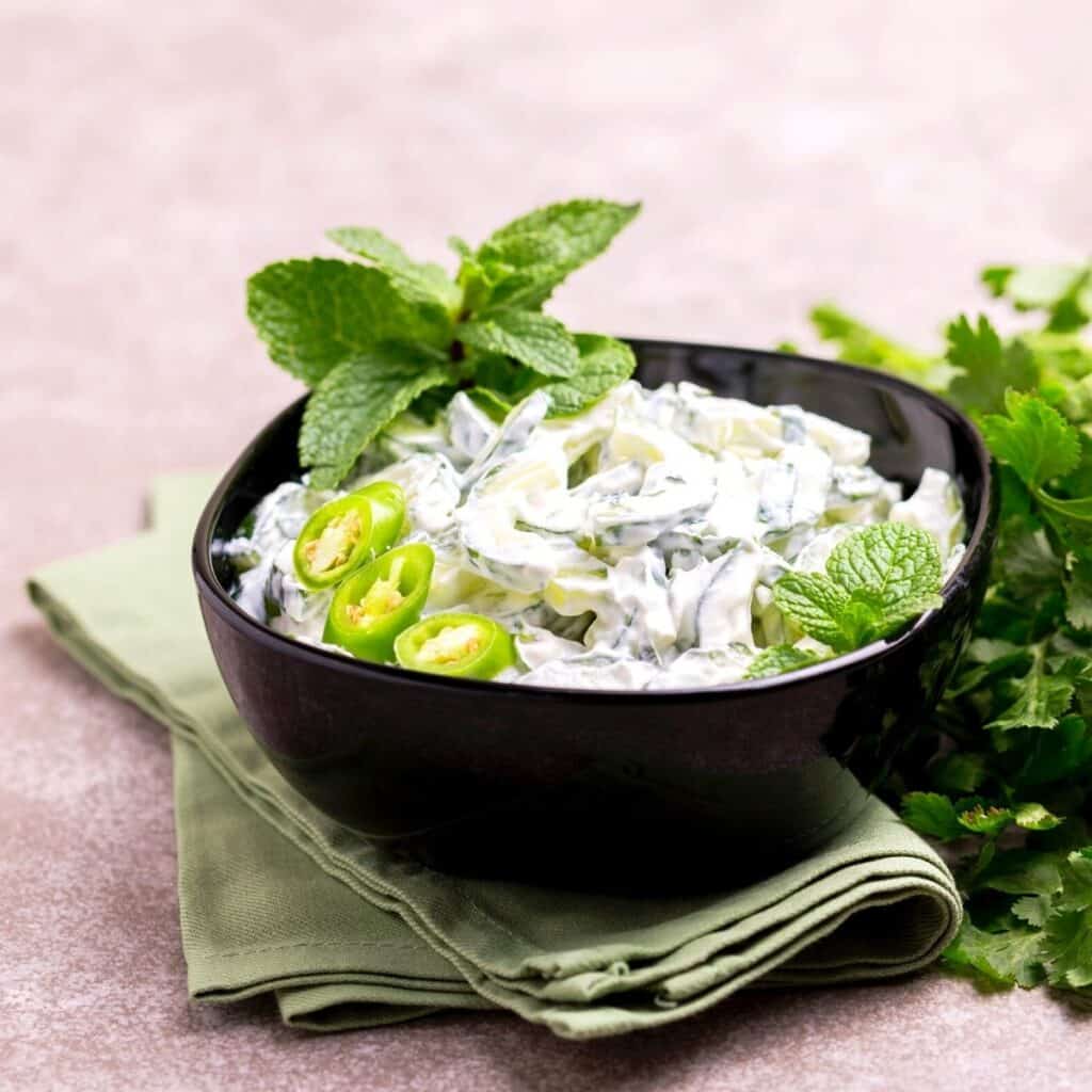 Low Carb Cucumber Raita Recipe - Indian | Castle in the Mountains